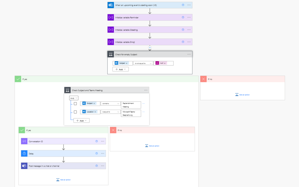Power Automate: Reminder vor Meetings in Teams Chat versenden – Tinker ...